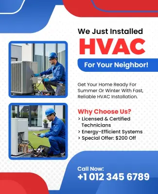 HVAC Flyer Templates – Free, Editable & Print-Ready