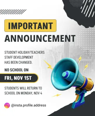 Important Announcement Flyer Templates for Closures & Alerts