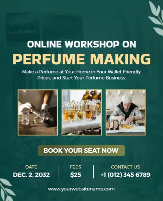 Professional Perfume Flyer Templates for Shops & Boutiques