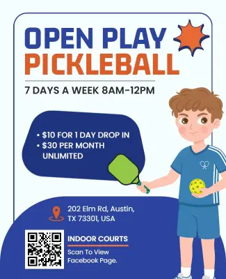 Customizable Pickleball Flyer Templates for Lessons & Events
