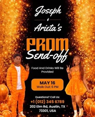 Prom Send Off Flyer Templates | Free, Editable & Ready to Print