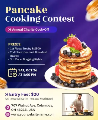 Printable Pancake Flyer Templates for Fundraisers & Breakfasts
