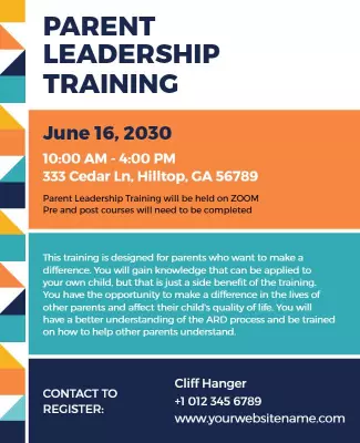 Training Flyer Templates for Skill Development Promotions
