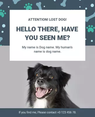 Lost Dog Poster Templates - Free to Customize, Download & Print