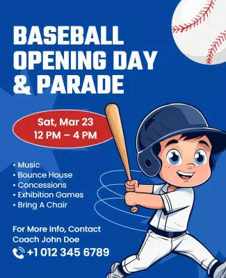 Baseball Poster Templates - Free to Customize, Download & Print
