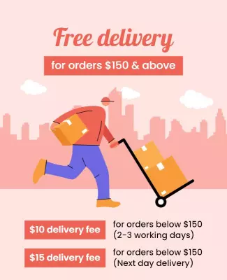 Delivery Poster Templates | Free & Ready to Edit Online