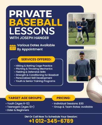 Editable Baseball Flyer Templates for Tryouts & Camps