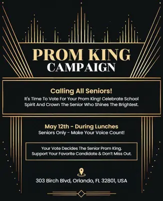 Prom Flyer Templates | Free & Editable Online