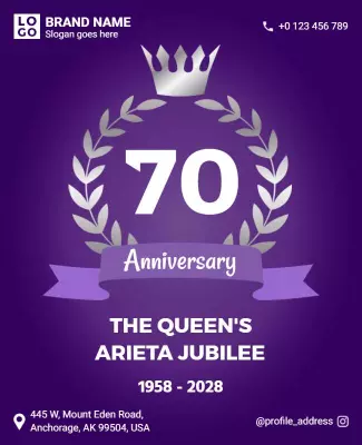 Jubilee Poster Templates for Milestone Celebrations