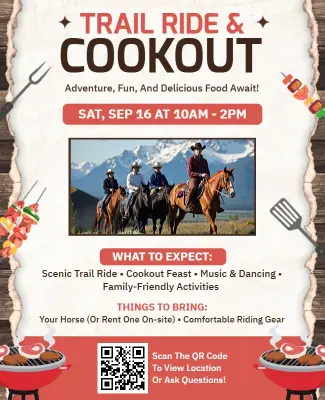 Cookout Flyer Templates – Editable & Printable | DesignWiz