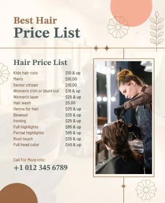 Hair Salon Flyer Templates | Customize & Download for Free