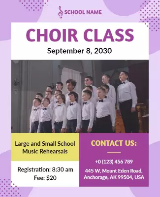 Free Choir Flyer Templates for Church Rehearsals & Auditions