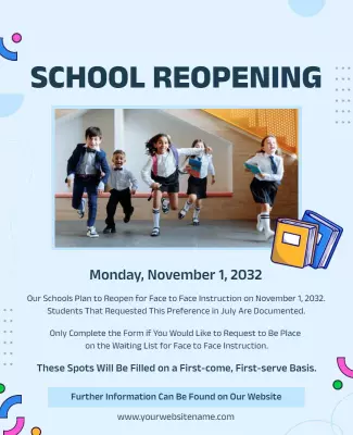 School Flyer Templates | Free Layouts for Notices and Activities
