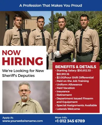 Printable Police Recruitment Flyer Templates for Officers & Drives