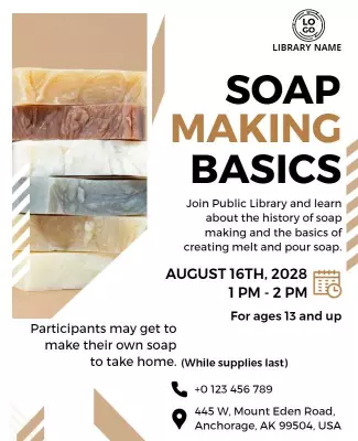Free Soap Flyer Templates for Sales & Workshops