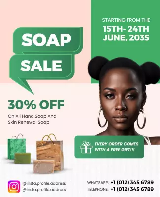 Free Soap Flyer Templates for Sales & Workshops
