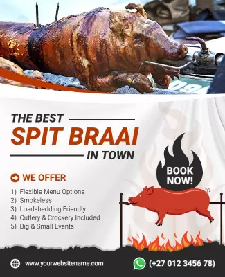 Printable Braai Flyer Templates for Parties & Events