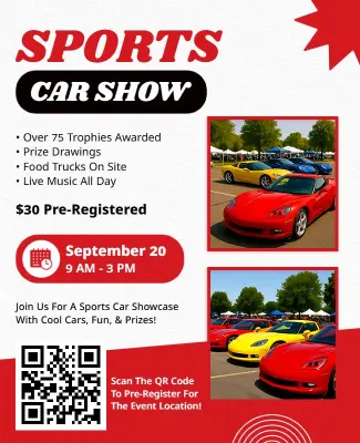 Car Show Flyer Templates - Free, Editable & Printable Designs