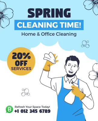Free Spring Cleaning Flyer Templates for Services & Sales