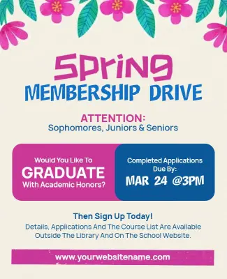 Membership Flyer Templates - Free to Customize & Download