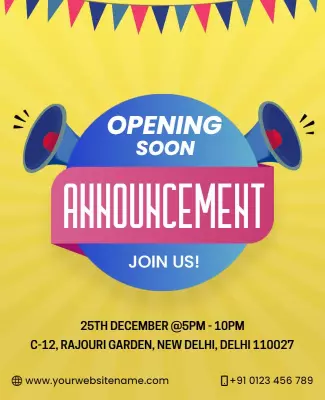 Free Opening Soon Flyer Templates for Stores & Clinics