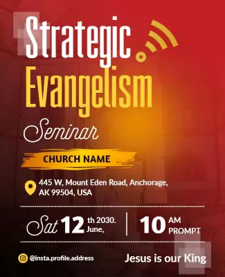 Evangelism Flyer Templates – Editable & Printable | DesignWiz