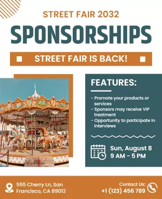 Sponsorship Flyer Templates | Free & Editable Designs