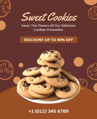 Customizable Cookies Flyer Templates for Bake Sales & Decorating