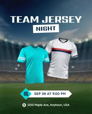 Jersey Flyer Templates – Editable & Printable | DesignWiz