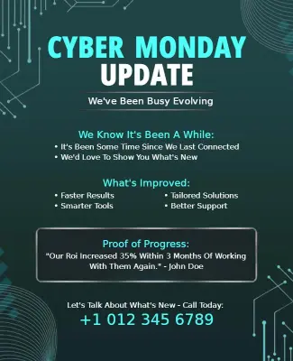 Cyber Monday flyer templates | Customize & Download for Free