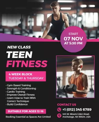 Fitness Flyer Templates – Free, Editable & Printable