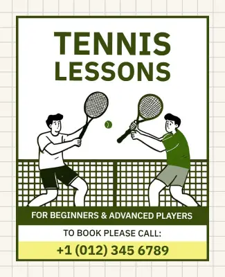 Free Tennis Flyer Templates for Camps, Lessons & Tournaments