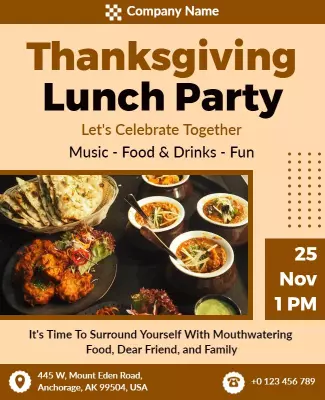 Free Lunch Flyer Templates for Seniors & Community Events