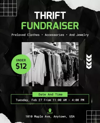 Free Editable Thrift Flyer Templates | DesignWiz