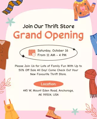 Free Editable Thrift Flyer Templates | DesignWiz
