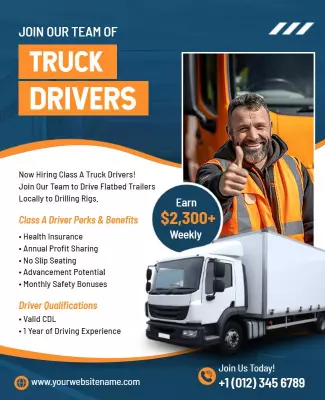 Driver Flyer Templates | Free, Editable & Print-Ready Designs