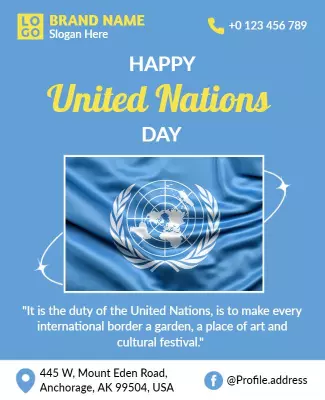 Free United Nations Day Flyer Templates for Schools & Events