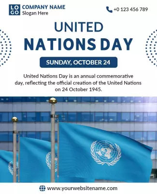 Free United Nations Day Flyer Templates for Schools & Events