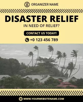 Disaster Management Poster Templates | Edit & Print
