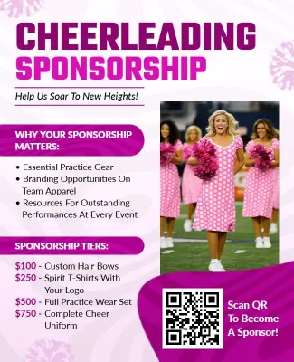 Cheerleading Flyer Templates - Free & Easy to Customize