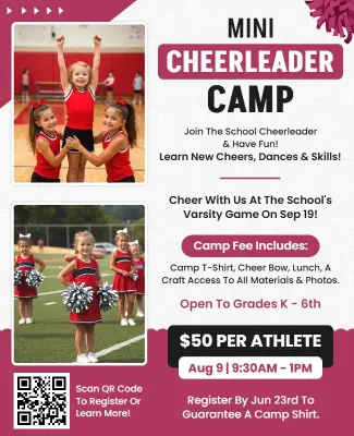 Customizable Cheerleading Flyer Templates for Teams & Events