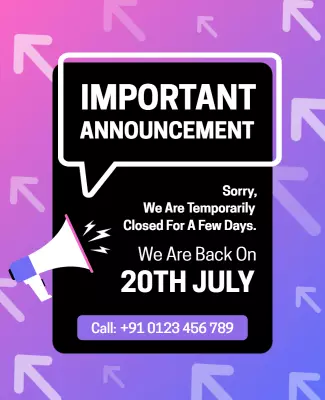 Announcement Poster Templates - Create Announcement Poster Free