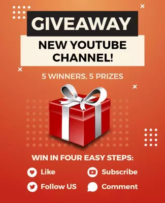 Giveaway Poster Templates - Free to Create Giveaway Posters Fast