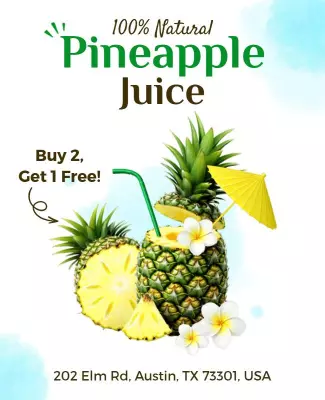 Juice Poster Templates - Free for Bars, Cafes & Juice Shops