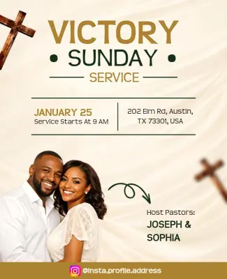 Sunday Service Flyer Templates - Free to Edit, Download & print