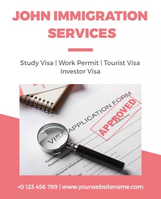 Editable Immigration Flyer Templates for Services & Visas