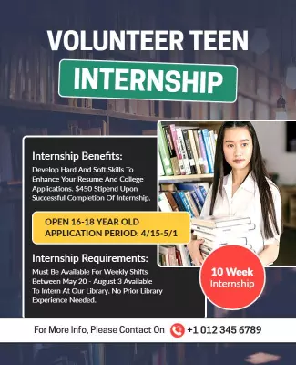 Internship Flyer Templates - Customize, Download & Share for Free