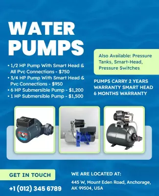 Professional Water Flyer Templates for Stations & Services
