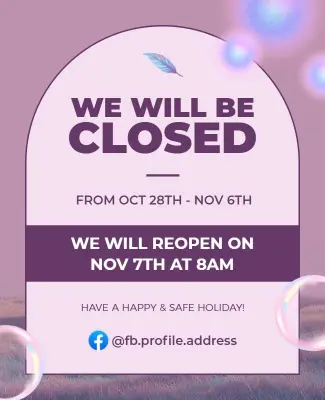 Free We Are Closed Flyer Templates for Holidays & Businesses
