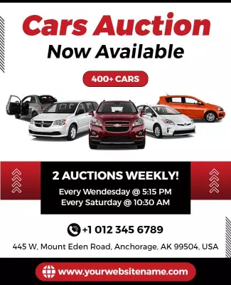 Auction Flyer Templates | Free for Bidding Events & Promotions